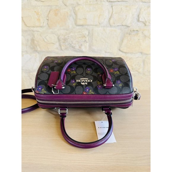 Coach | Bags | Coach Country Floral Medium Rowan Satchel Crossbody ...